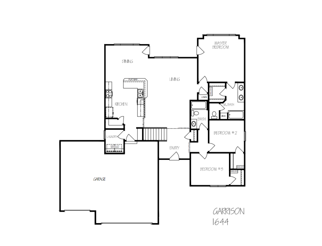 Garrison floorplan - Don Klausmeyer Construction